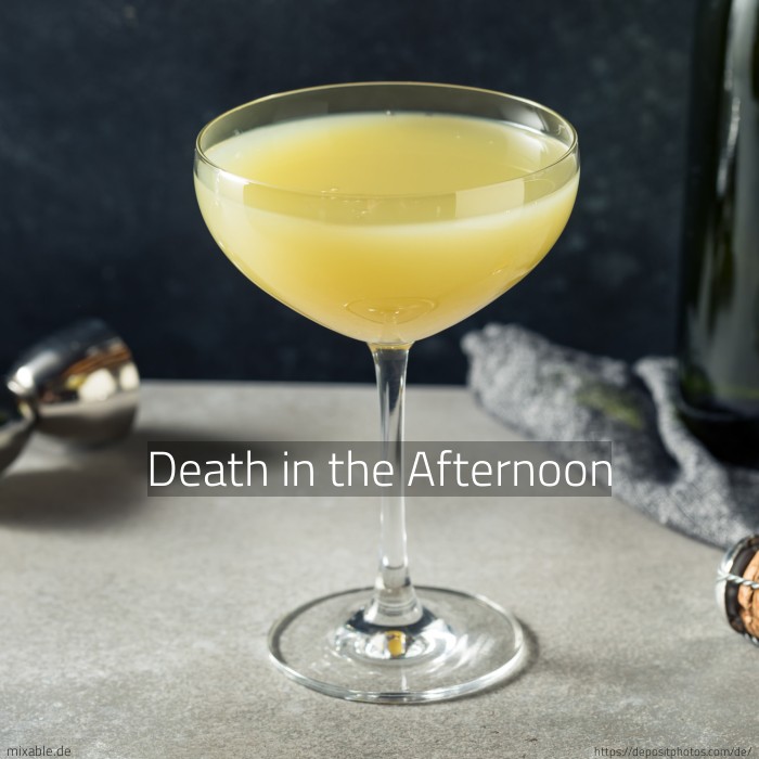 Rezept: Death in the Afternoon, Cocktails & Drinks | mixable.de