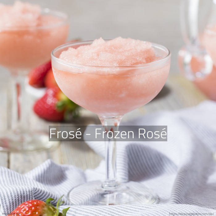 Rezept: Frosé - Frozen Rosé, Cocktails & Drinks | mixable.de